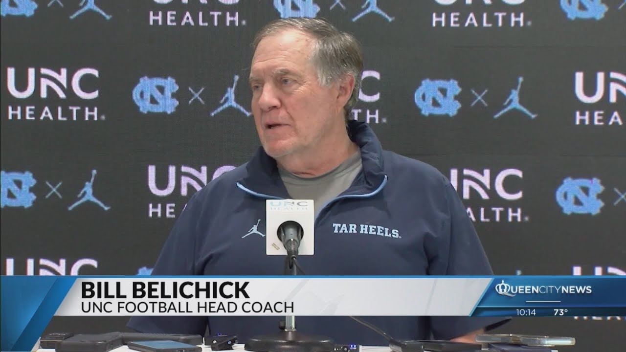 Bill Belichick makes college football debut with UNC Tar Heels - YouTube