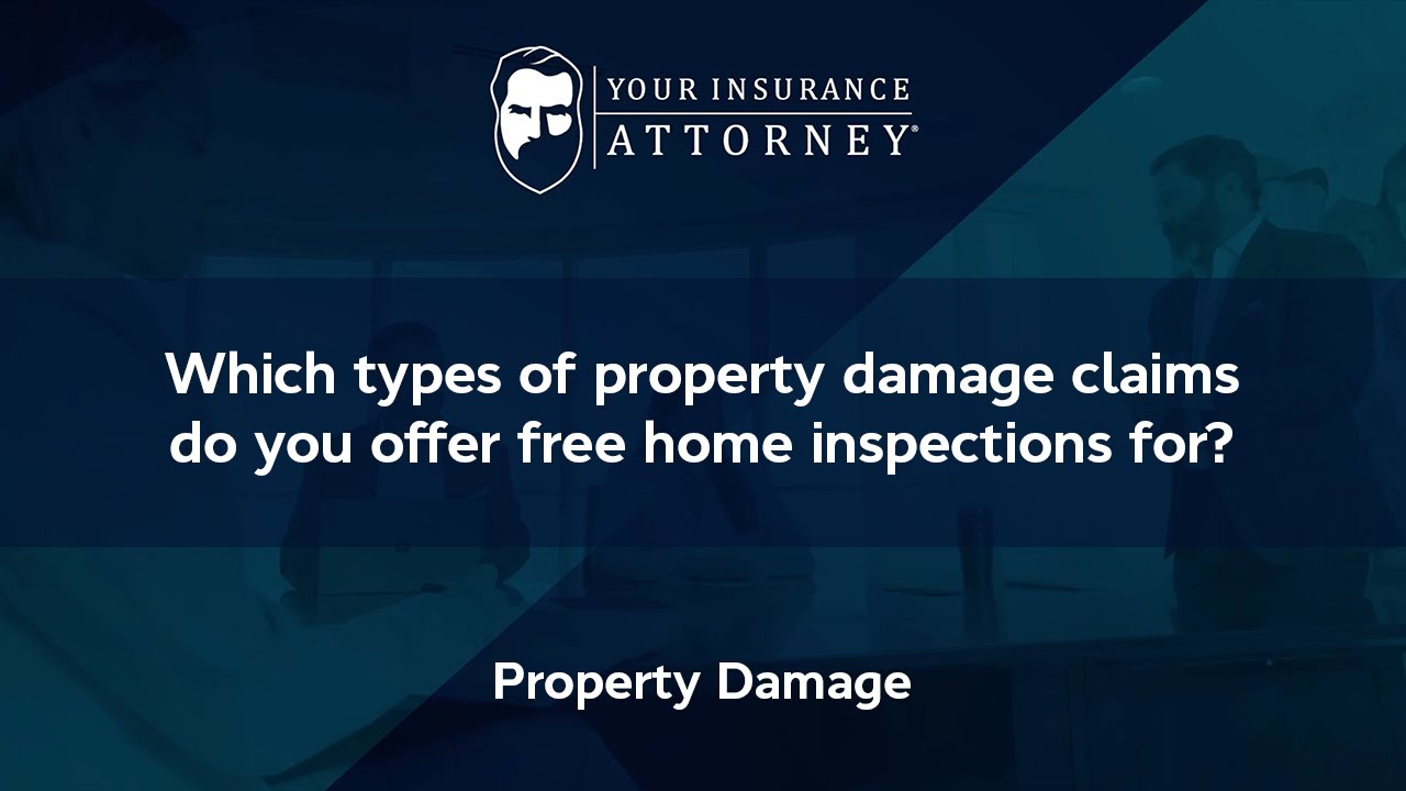Which types of property damage claims do you offer free home ...