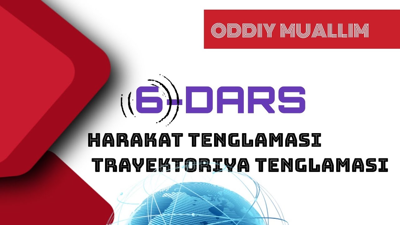 Oddiy muallim 6-dars harakat tenglamasi, trayektoriya tenglamasi - YouTube
