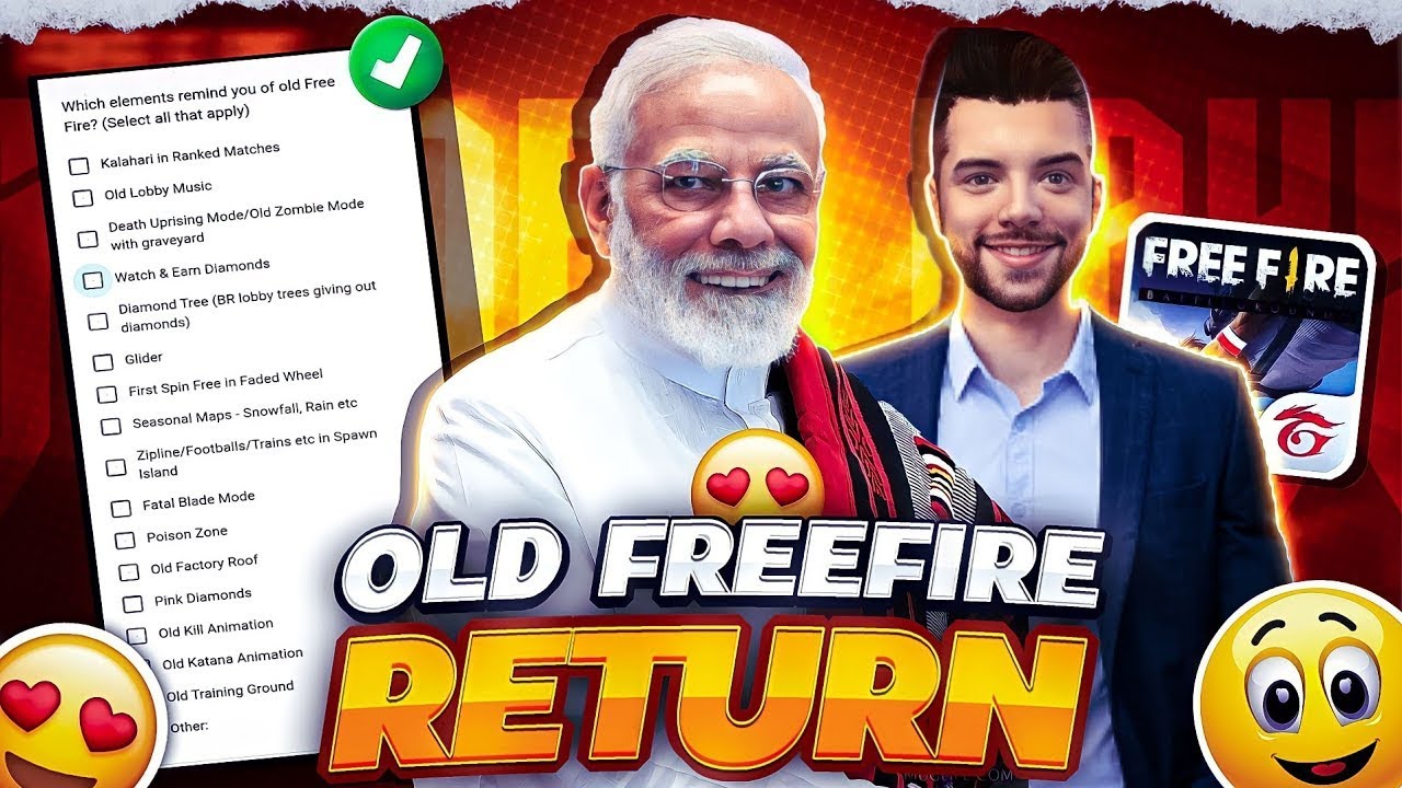 Old Free Fire is coming 😊 - Free Fire Old Memories - Garena Free Fire ...