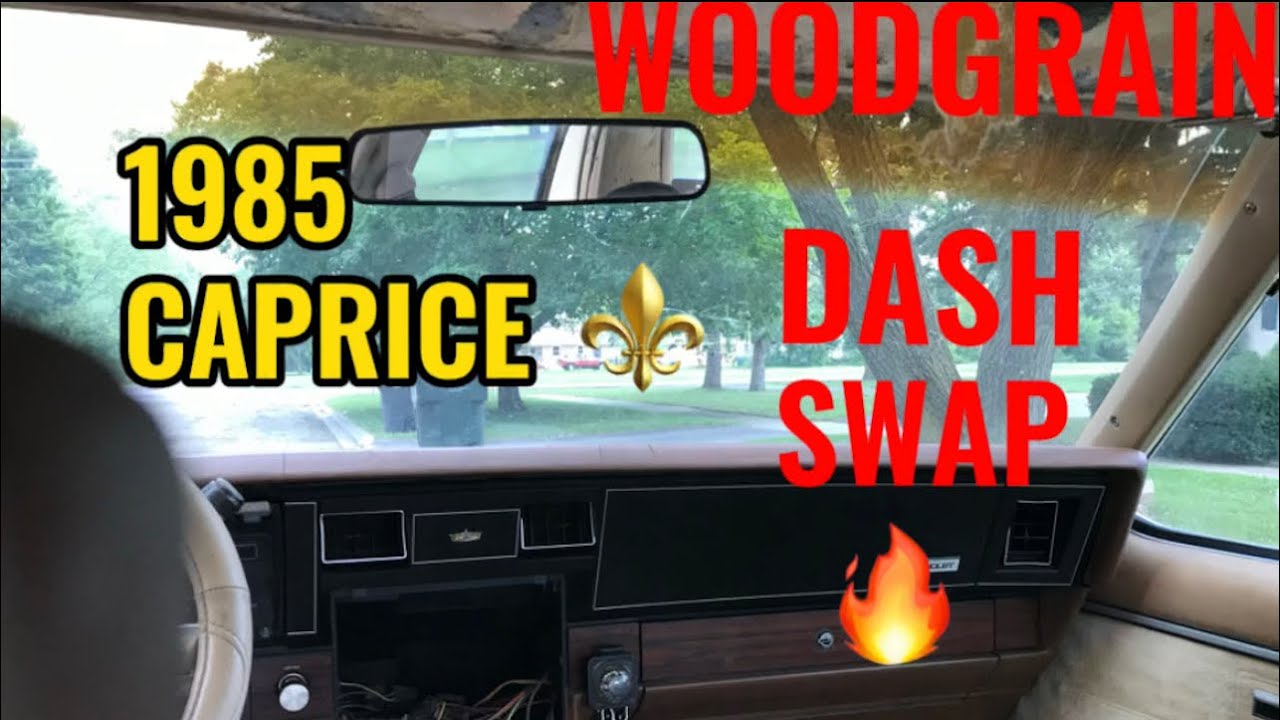 Box Chevy Stainless Dash to Wood grain - YouTube