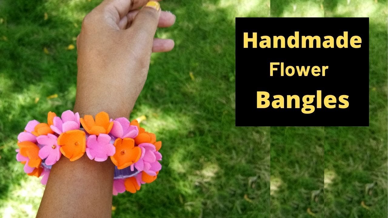 DIY Flower Bangles Made from Foam Sheets / Flower Making And Jewelry ...
