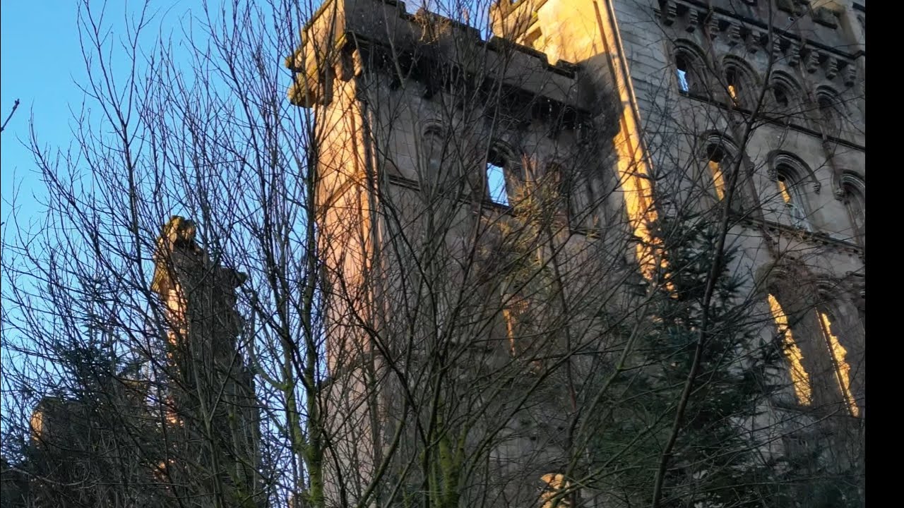 DJI Mini 3 pro flight @lennox castle asylum where I spotted a phantom ...