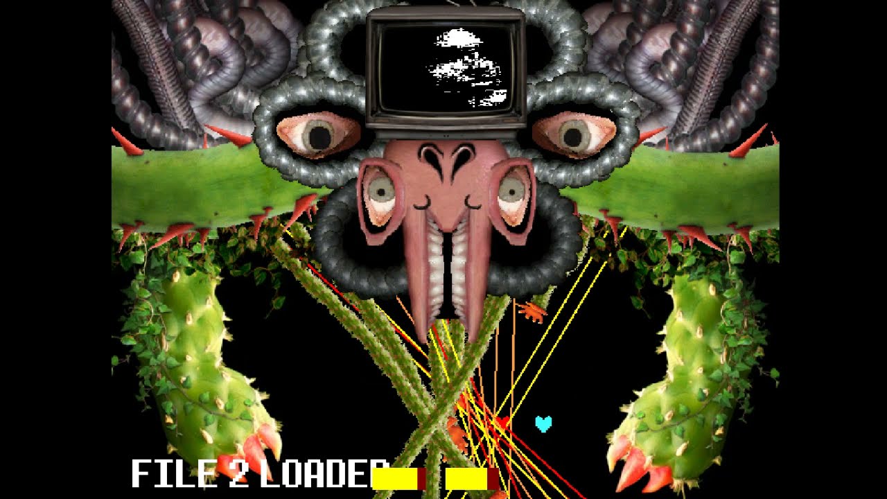 Undertale Together ||what it looks like when 2 souls fight omega flowey ...