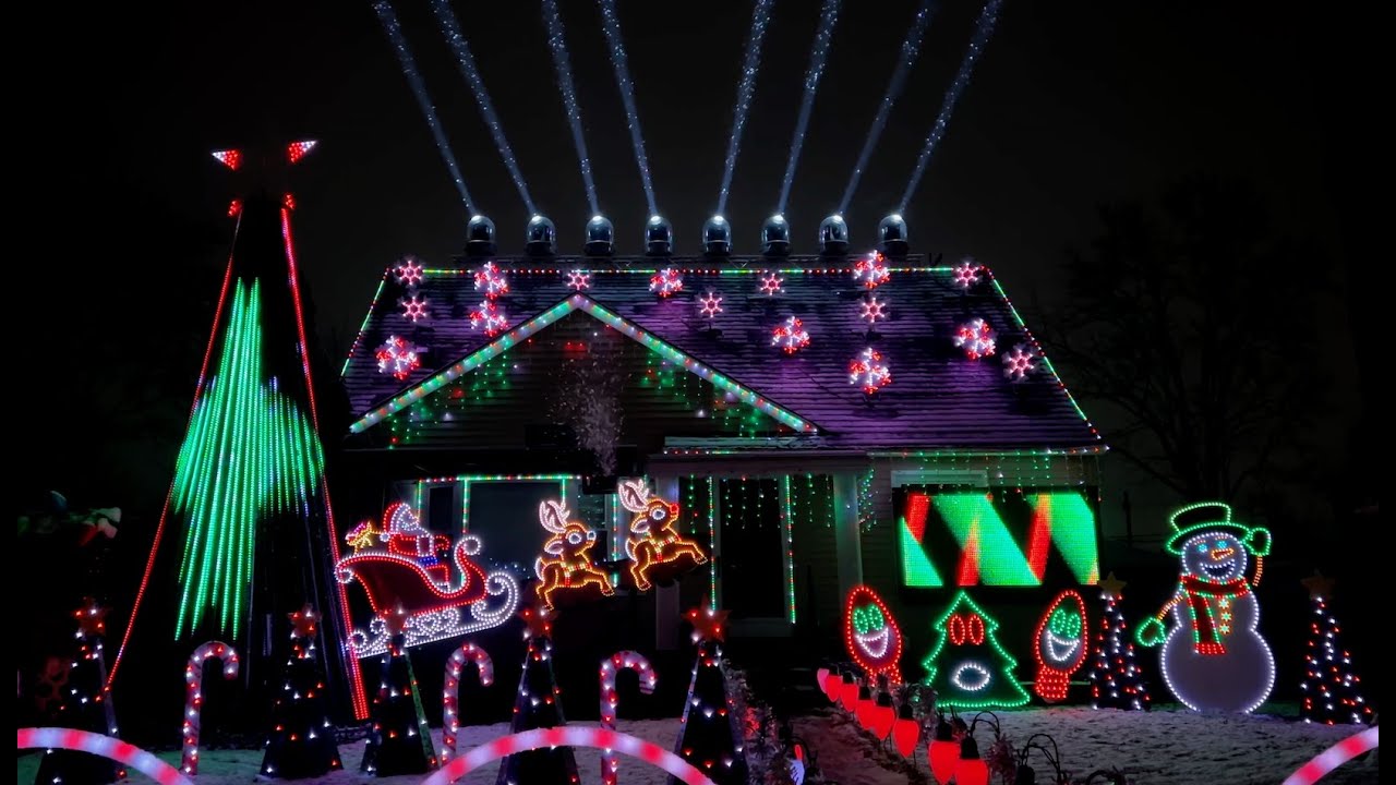 Elton John - Step into Christmas 2023 Christmas Light Show -4K - YouTube