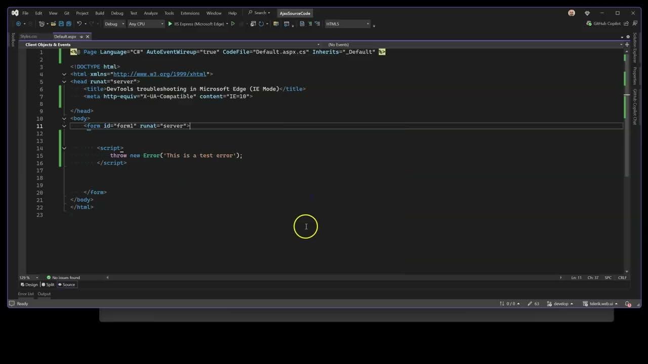 How to Debug IE Mode in Microsoft Edge Using IEChooser - YouTube