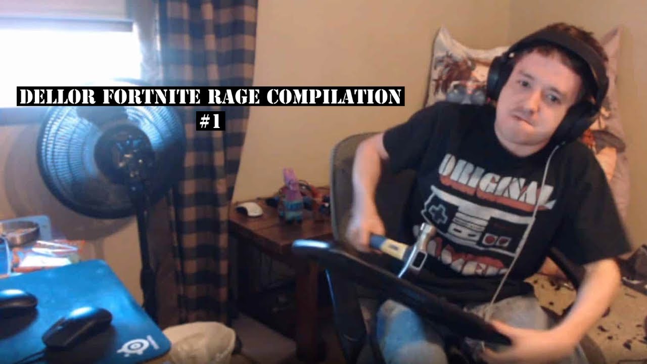 Dellor Fortnite Rage Compilation #1| Raging Dellor - YouTube