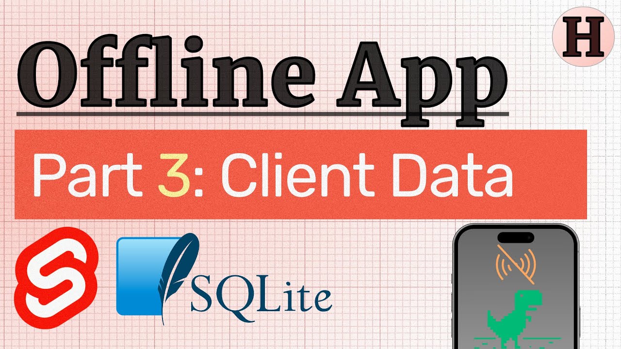 Save Data On The Client Offline App With Sveltekit Sqlite Part 3 Youtube