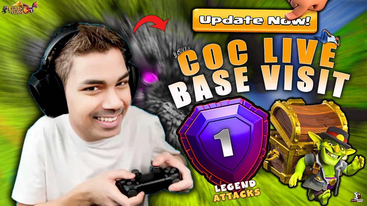 COC live June update | Clash of Clan Live Base Visiting & attacking tips #coc #doubleloot - YouTube