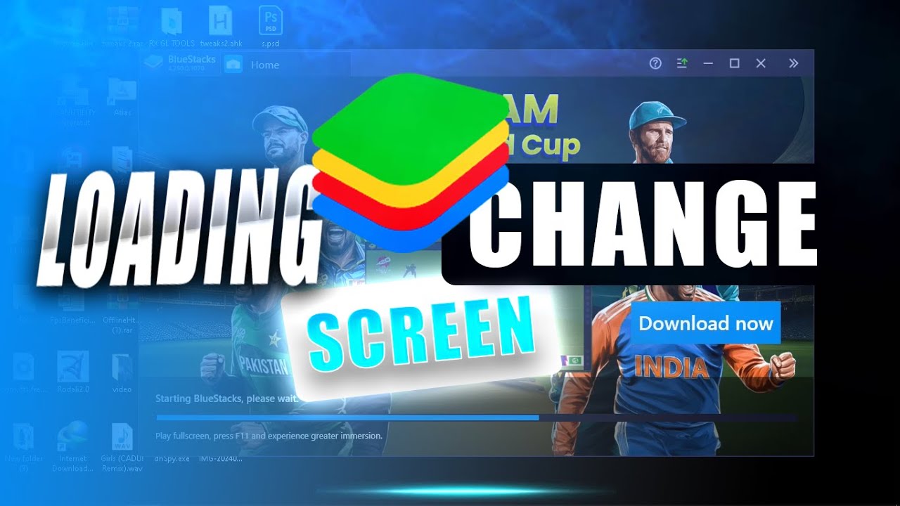 How to change Bluestacks 4 loading screen ! how to modify bluestacks ...