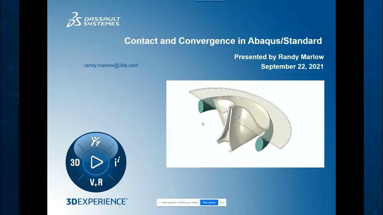 Contact and Convergence in Abaqus Standard - YouTube