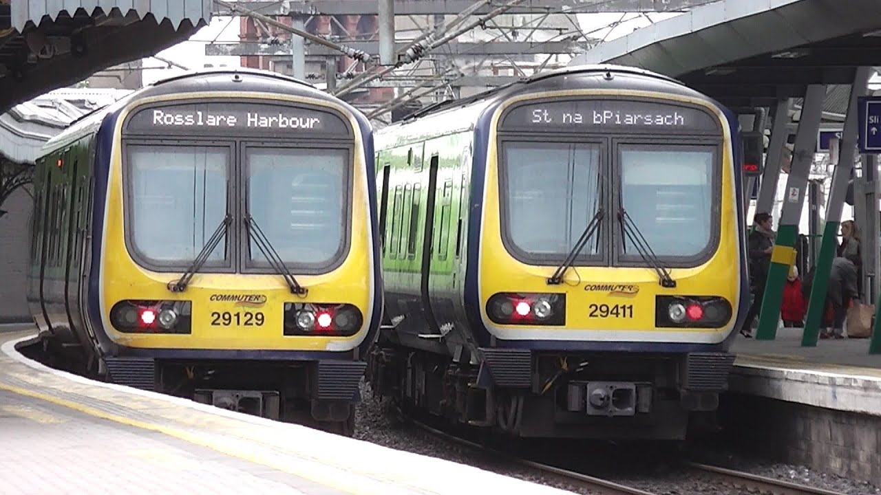 Irish Rail 29000 Class DMU Trains - Connolly Station, Dublin - YouTube