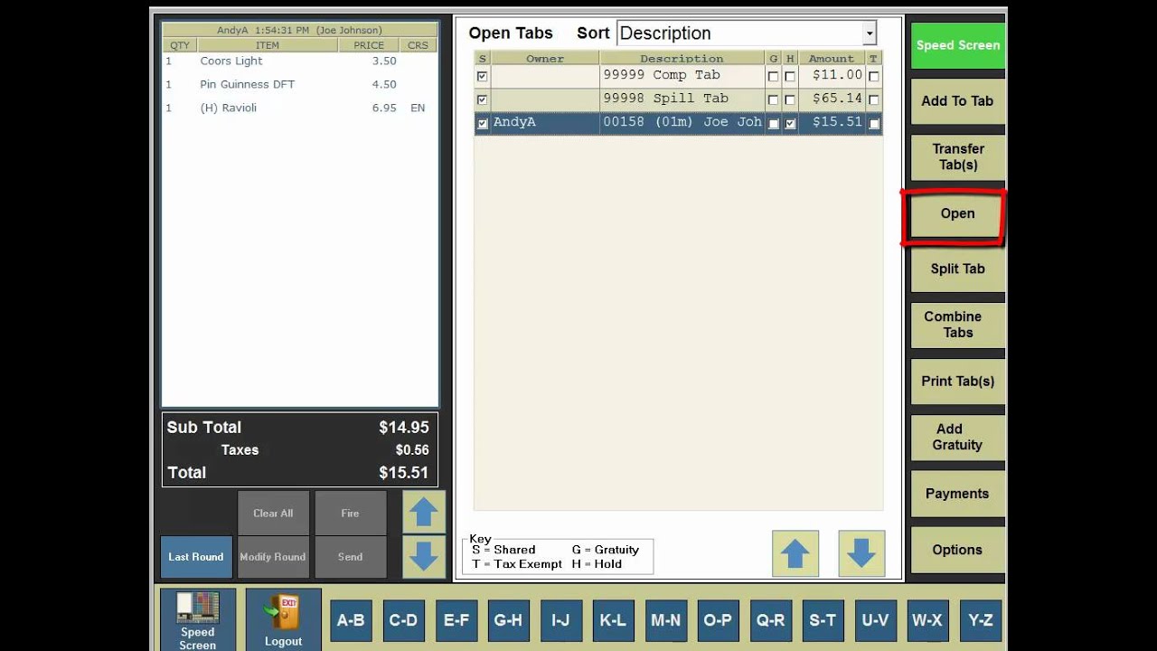 2TouchPOS Putting Menu Items on Hold - YouTube