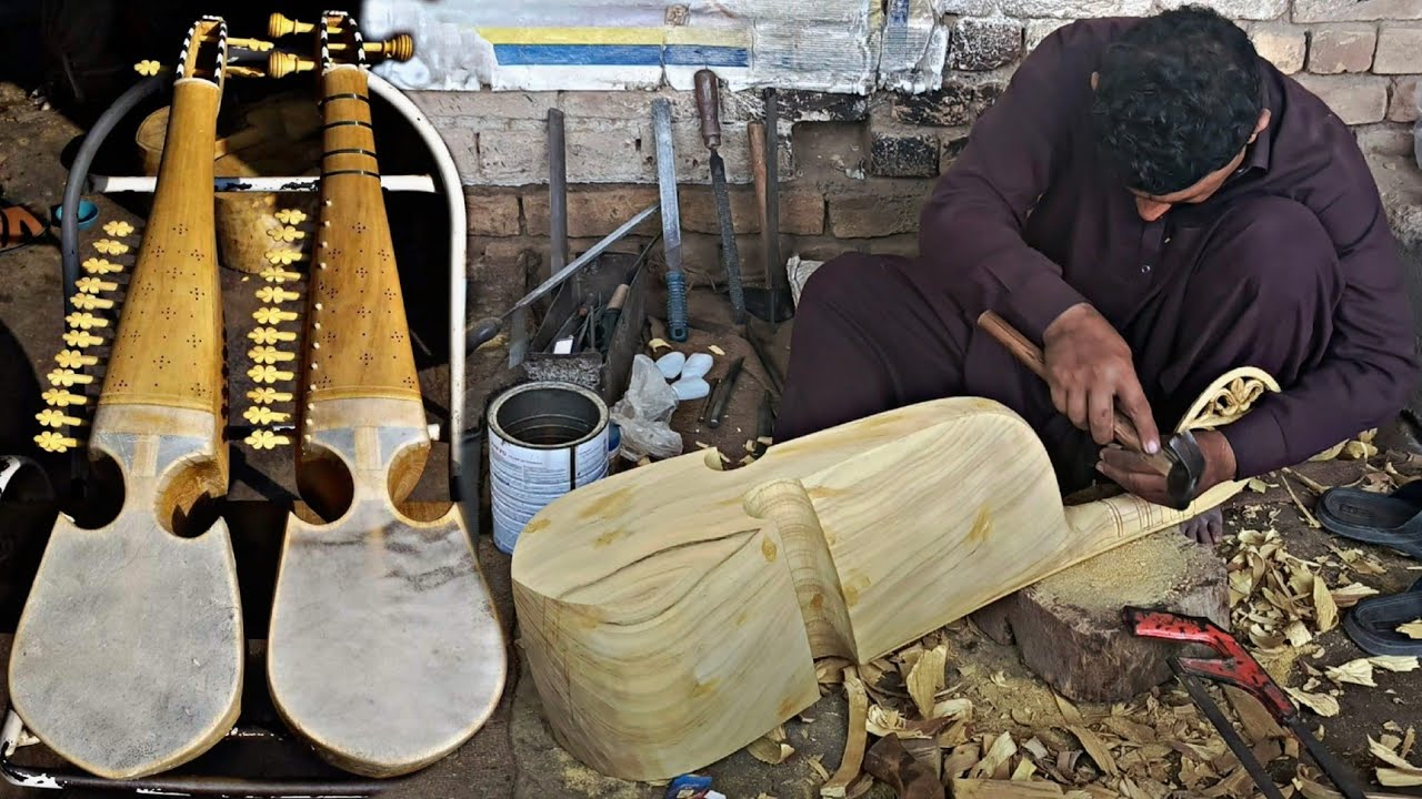 Manufacturing process of Rabab in Peshawar. | Handmade work - YouTube