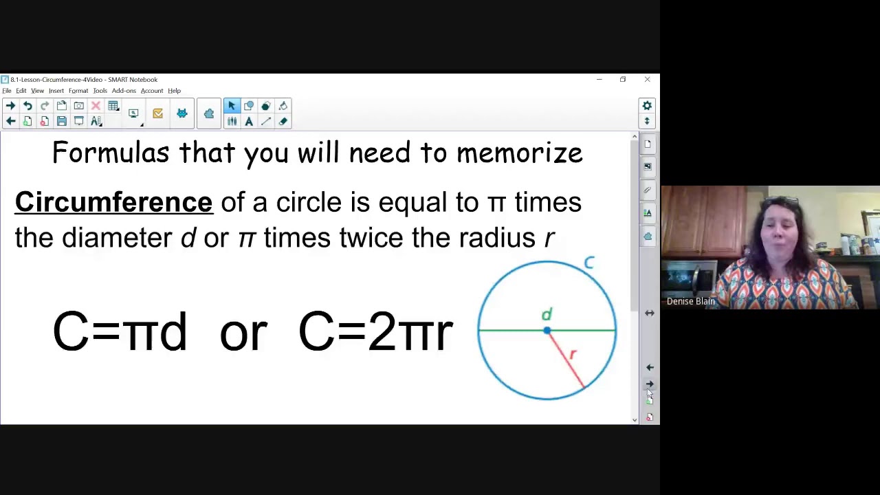 8.1b Calculating Circumference - YouTube
