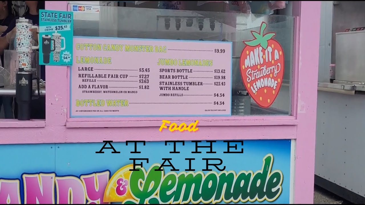 food choices at the Puyallup fair - YouTube
