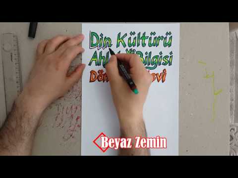 Din Kültürü ve Ahlak Bilgisi Dönem Ödevi Kapağı