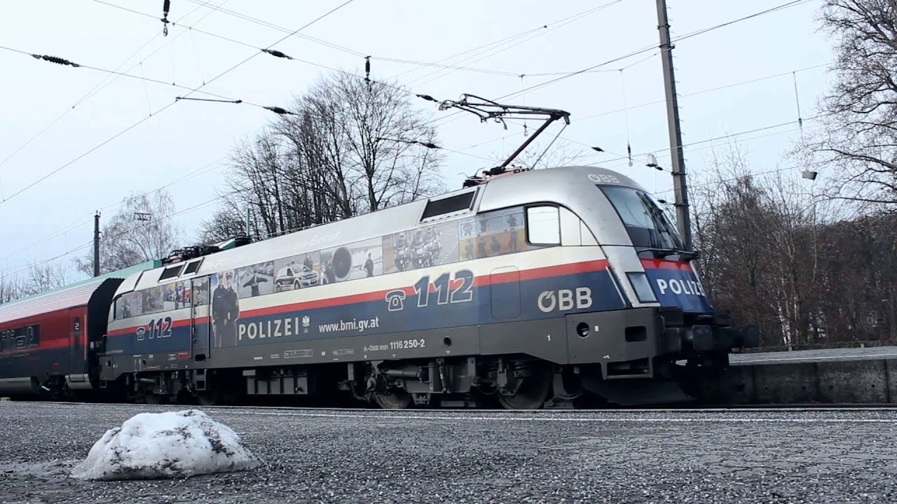 ÖBB 1116 250-2 | Polizei Taurus | Anfahrsound - YouTube