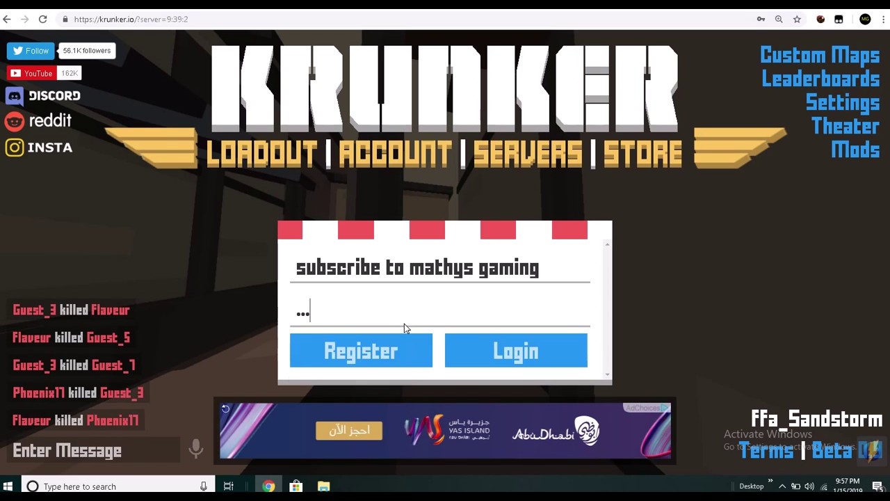 How To Make An Account In *KRUNKER!!!* - YouTube