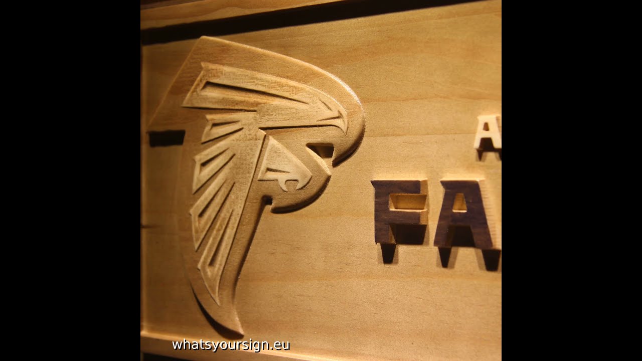 Atlanta Falcons Wood Sign - YouTube