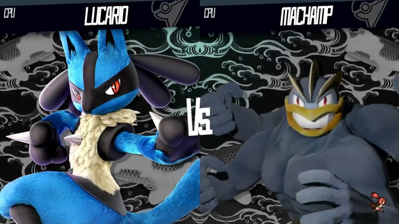 Machamp vs Lucario - Super Smash Bros Mods - YouTube