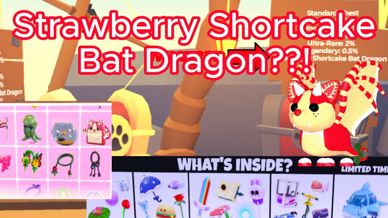 STRAWBERRY SHORTCAKE BAT DRAGON AGAIN in Adopt Me?? 😍 - YouTube