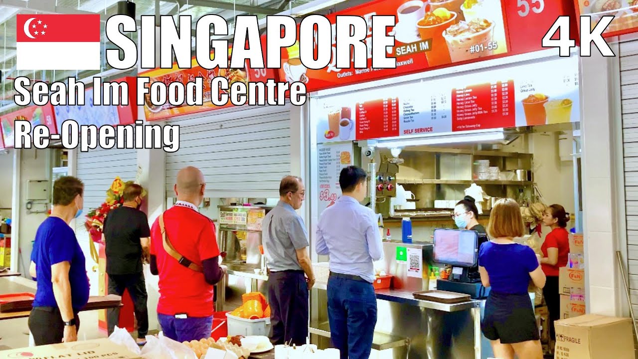 Seah Im Food Centre Re-opening 2023, Singapore 🇸🇬 - Virtual Walking ...