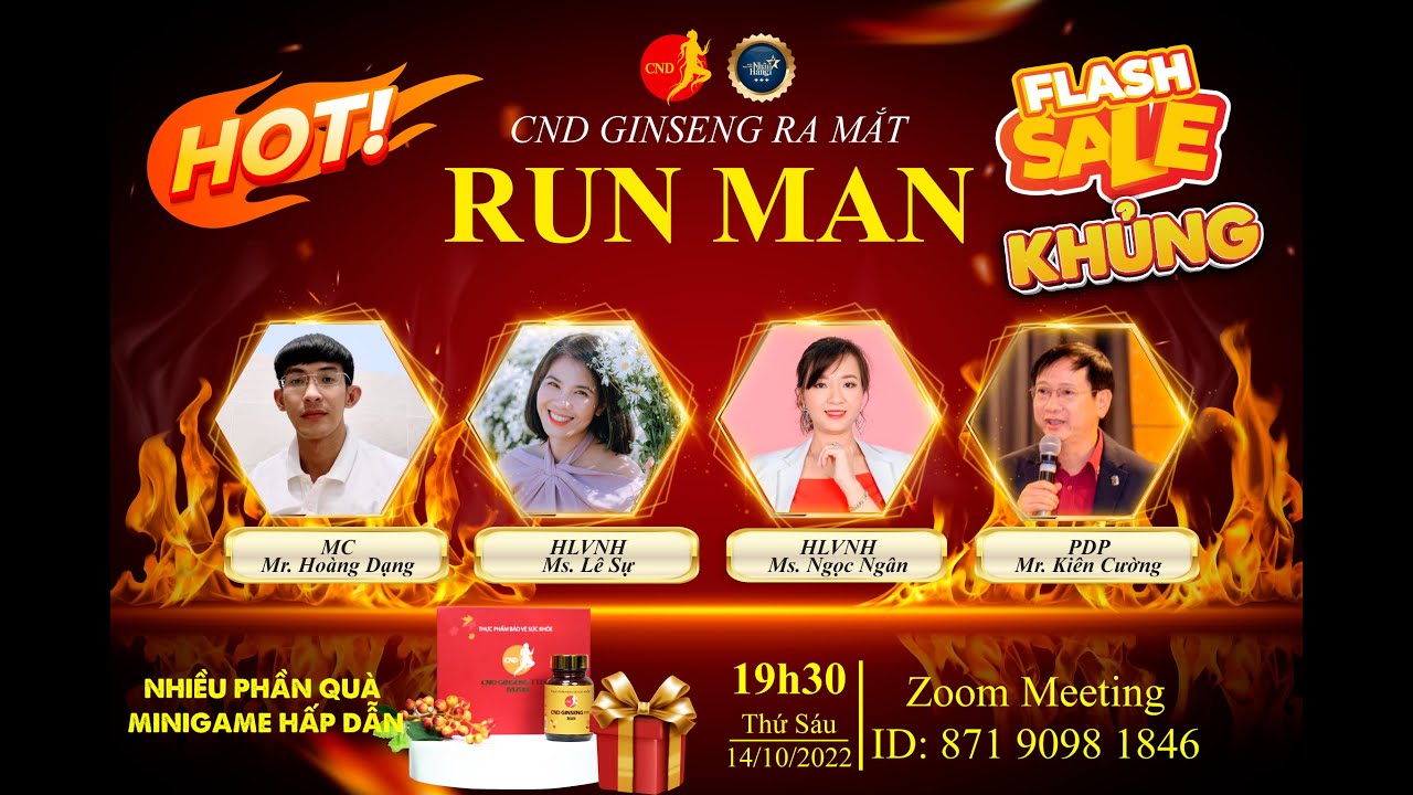 CND Ginseng ra mắt Run Man | 14-10-2022 - YouTube