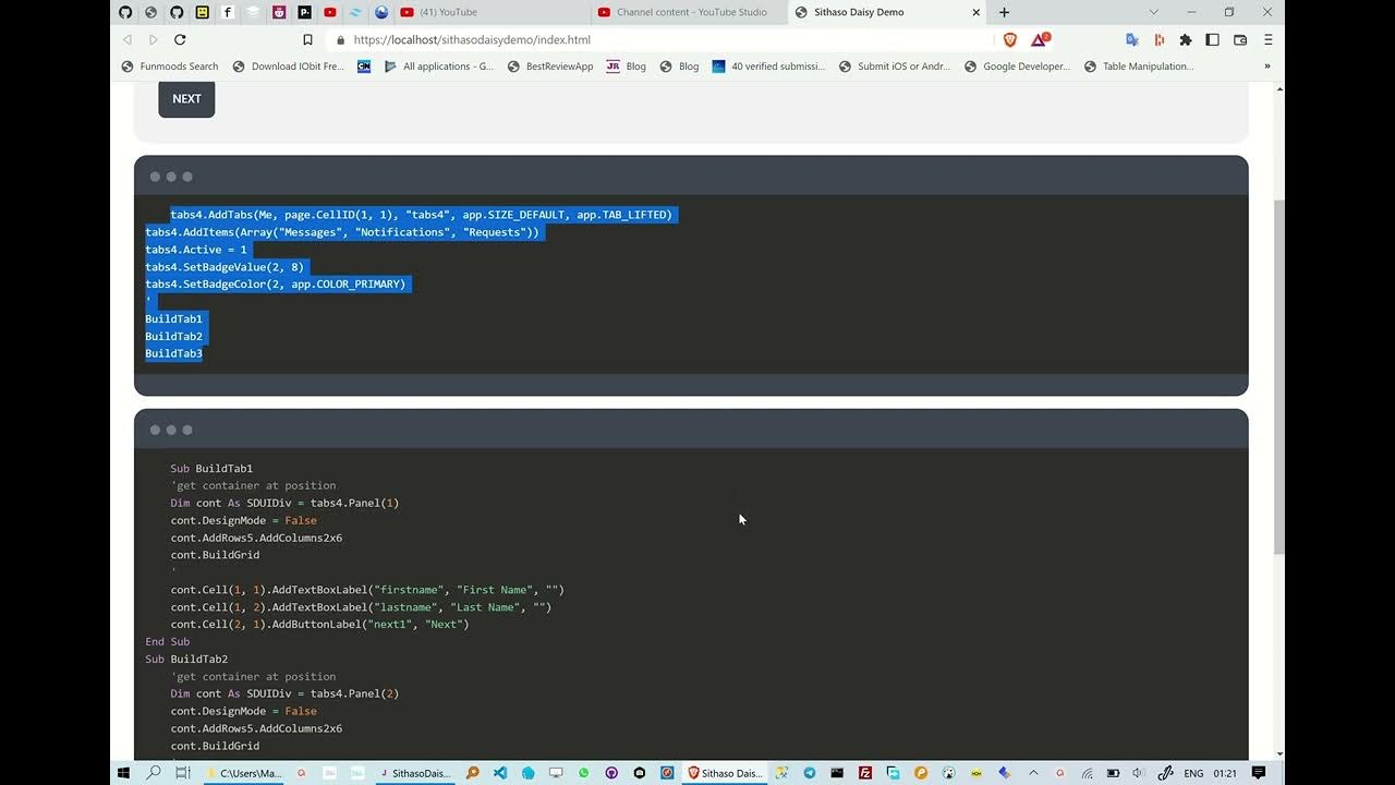 Creating Tailwindcss Tabs Youtube
