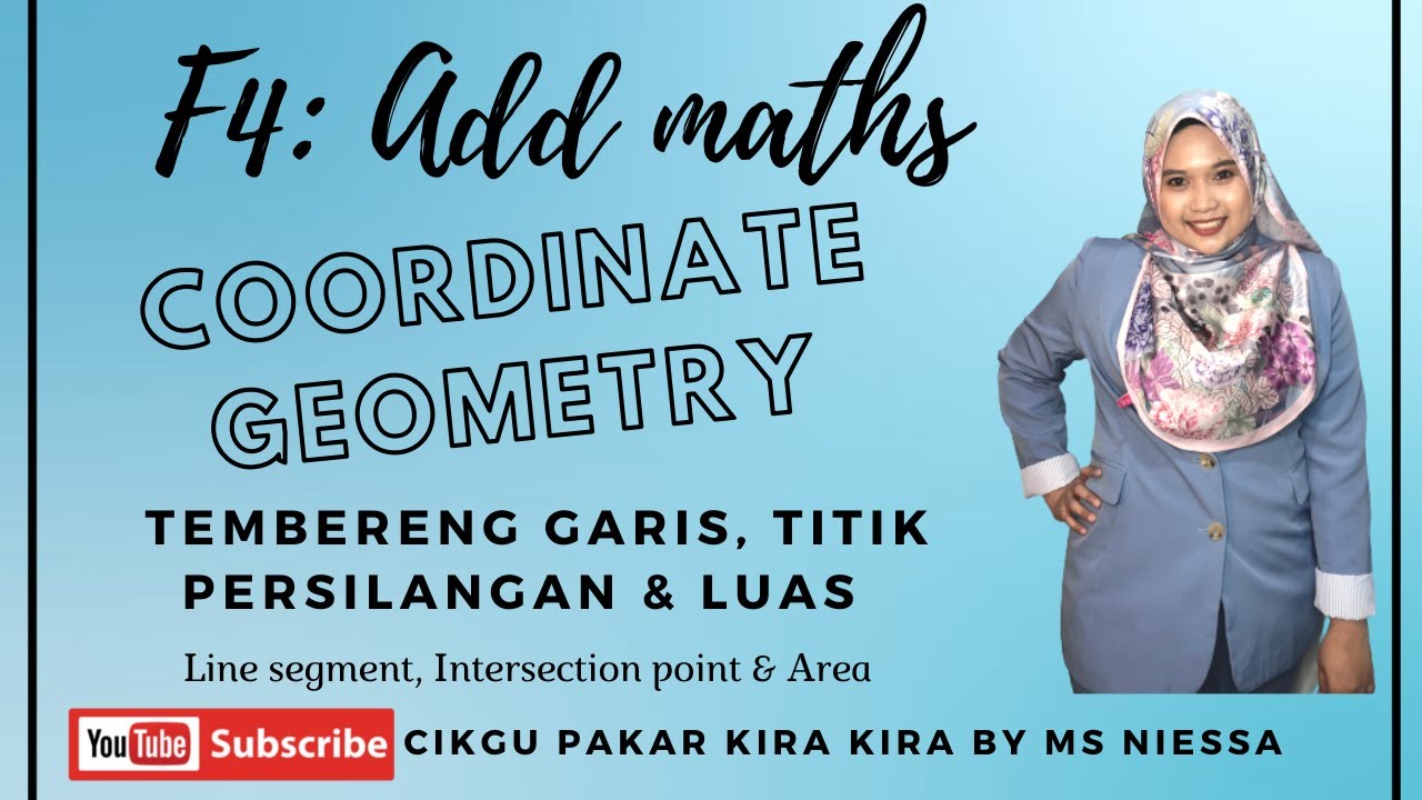 Add maths Tingkatan 4: Coordinate Geometry (Trial Sabah 2021 Paper 2 ...
