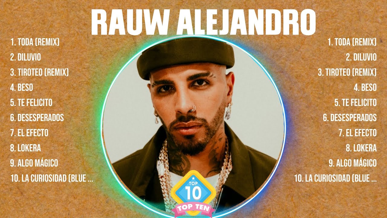 Rauw Alejandro ~ 10 Grandes Exitos, Mejores Éxitos, Mejores Canciones ...