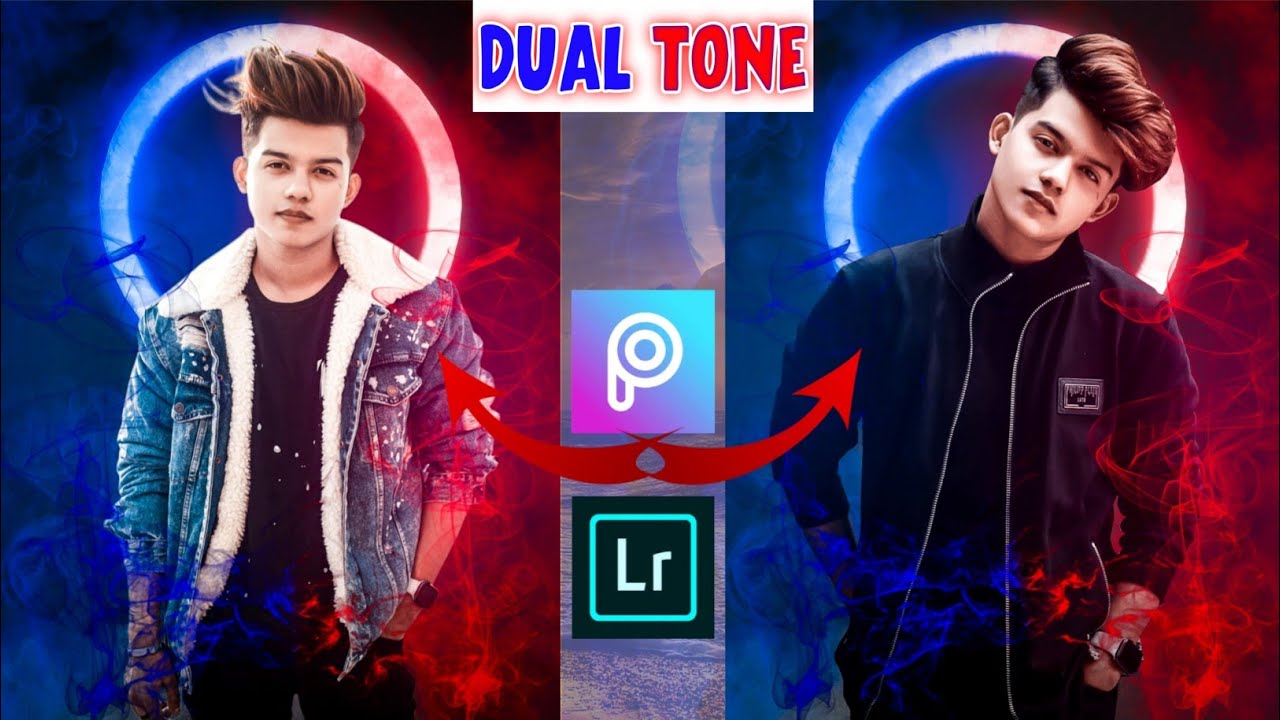 How to edit dual tone in picsart...! - YouTube