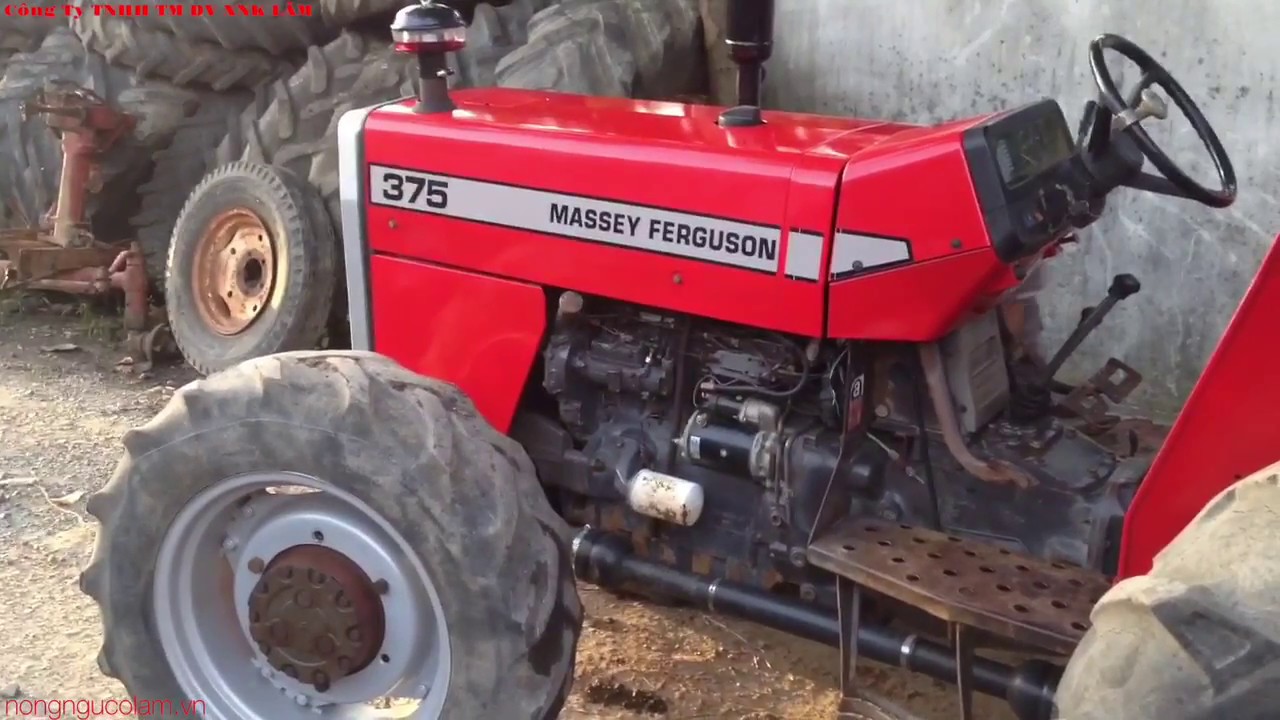 chạy thử kiểm tra máy massey ferguson 375 giao cho khách,mf 390,mf399 ...