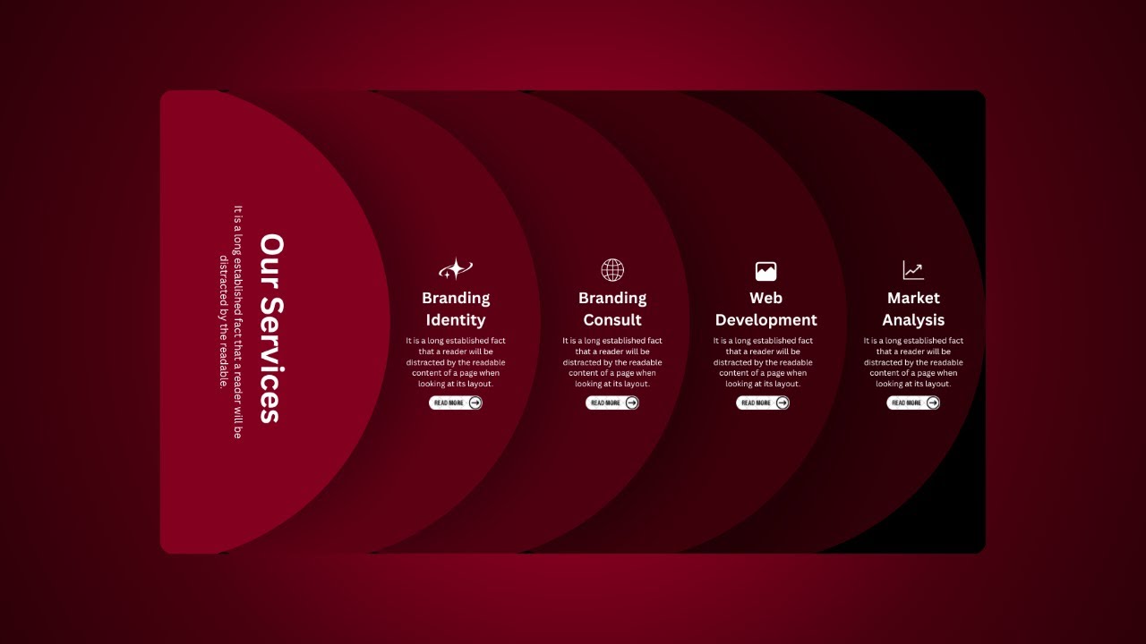 🔥 Create an Animated Services Section Using HTML & CSS | Modern Website ...