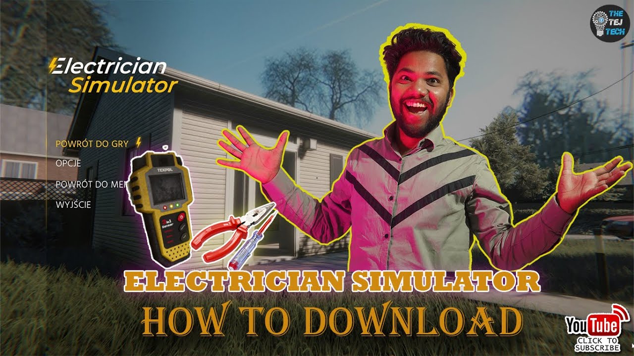 ELECTRICIAN SIMULATOR || HOW TO PLAY ELECTRICIAN SIMULATOR || THE TEJ ...