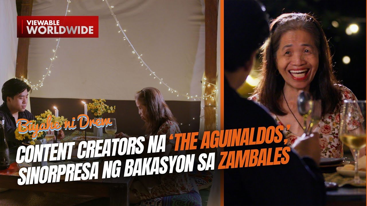 Content creators na ‘The Aguinaldos,’ sinorpresa ng bakasyon sa Zambales! | Biyahe ni Drew - YouTube