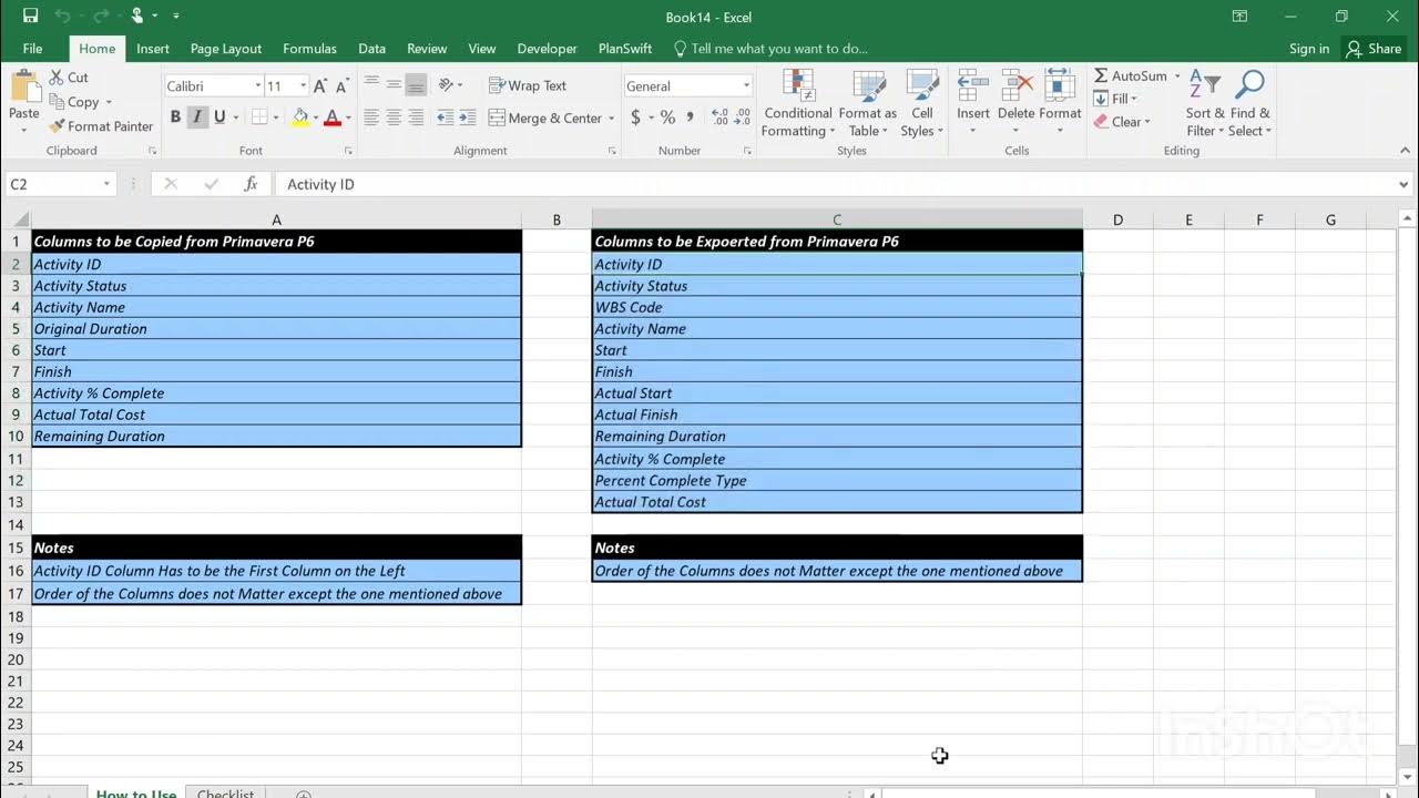 2/2 Explaining The VBA Code for Updating your Primavera P6 Schedule in ...