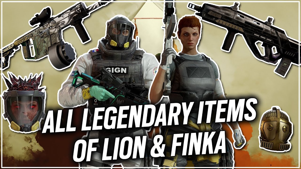 All Legendary Items of Lion and Finka - Operation Chimera - Rainbow Six ...