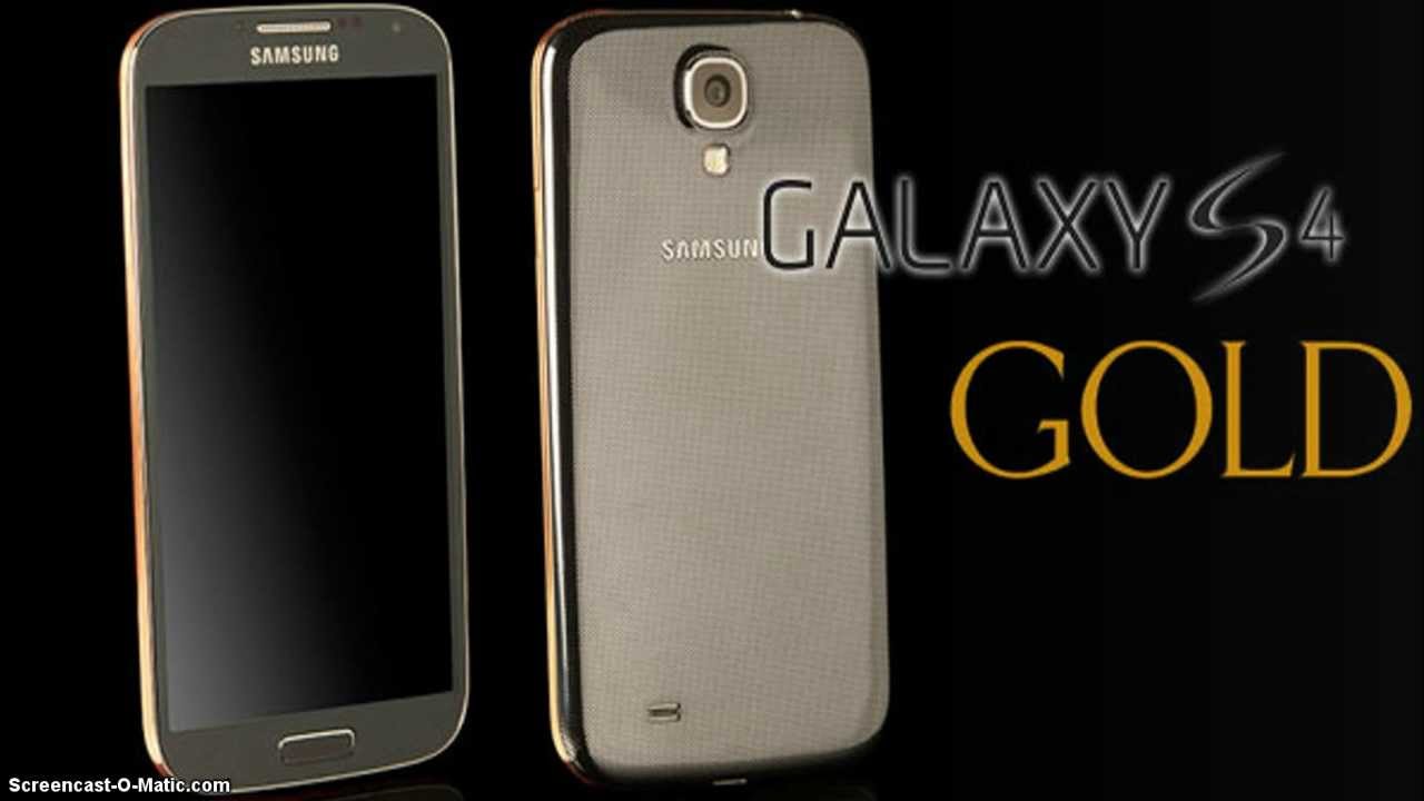 New samsung galaxy s4 gold review (NEW RELEASE) - YouTube