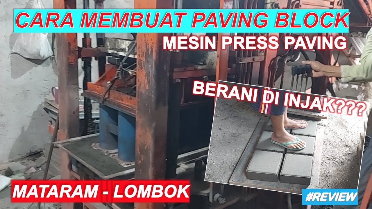 Cara Membuat Paving Block Press dengan Mesin... - YouTube