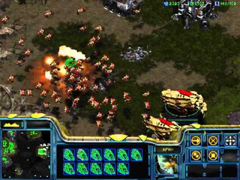 Starcraft Brood war - the power of 11 carriar ships - YouTube