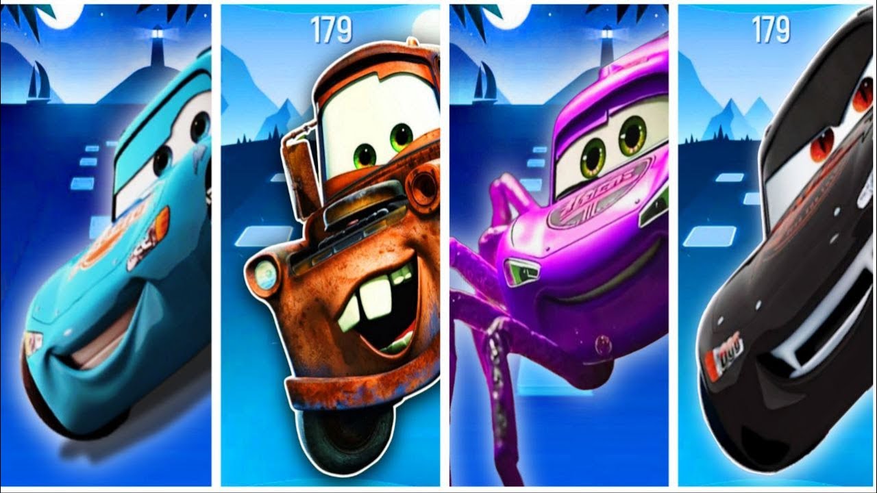 🟡🚗Lightning McQueen Eater🆚Cars Mater🆚Monster McQueen chasing baby cat🆚 ...