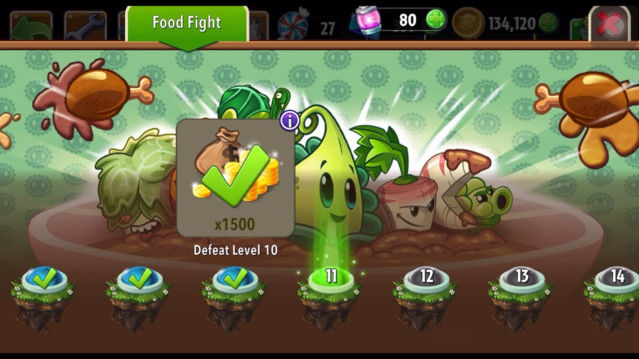 Plants vs Zombies 2 | Food Fight Bonanza - Level 11 20 | KIDO Gaming ...