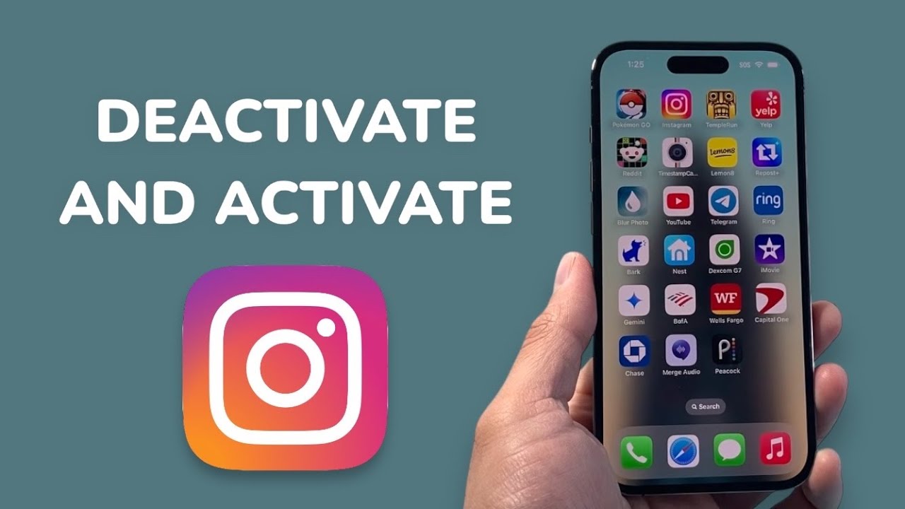 How To Deactivate Instagram Account And Activate It Again? - YouTube