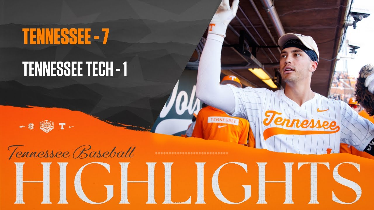 BSB | Tennessee Highlights vs Tennessee Tech - YouTube