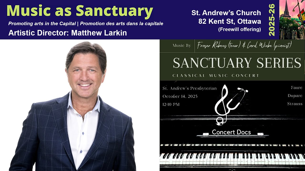 Fall Rhapsody - Fraser Rubens, Tenor & Carol Wiebe, Piano | October 14 ...
