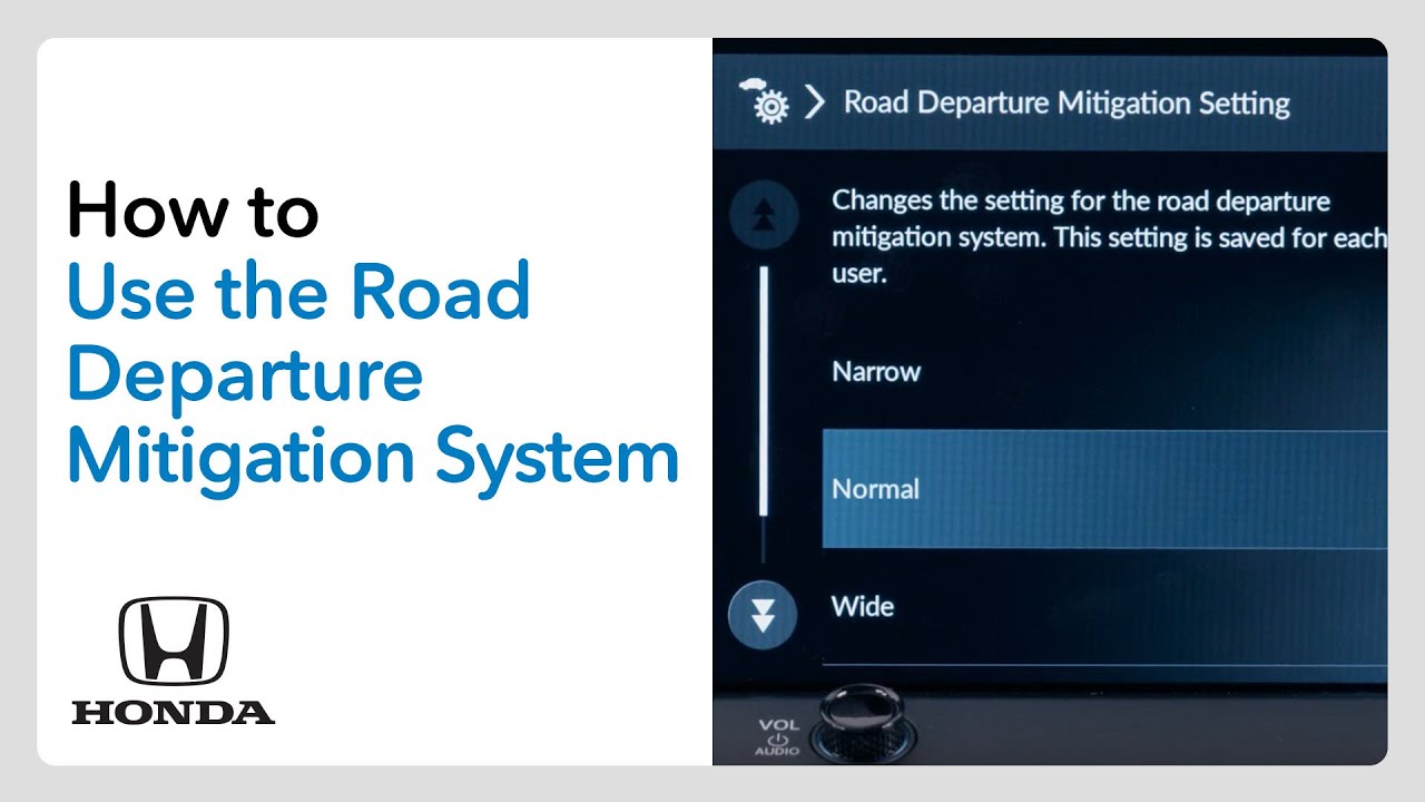 How to Use the Road Departure Mitigation System (RDM) - YouTube