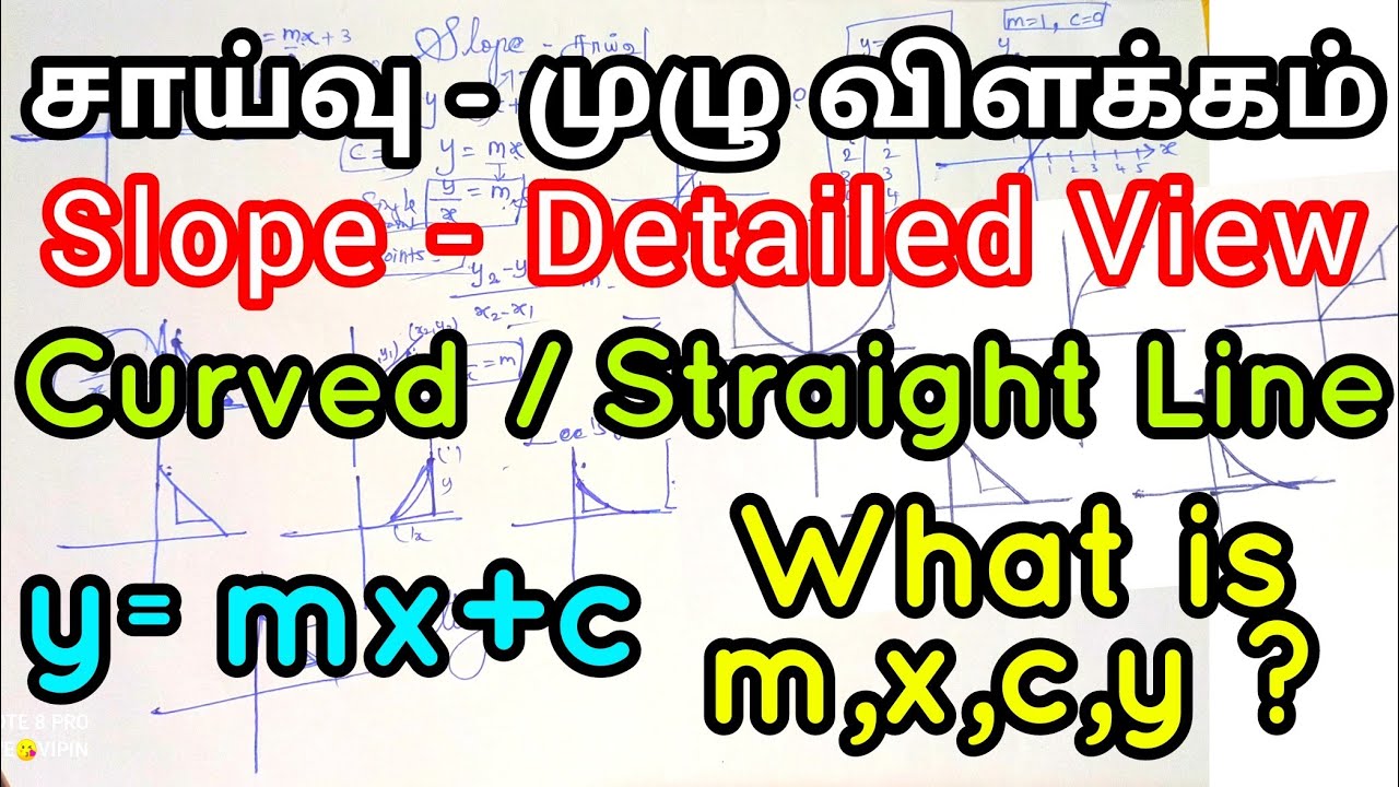 Slope \ சாய்வு in Graph📈📐 / How to take slopes in different graphs ...