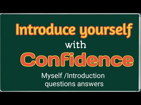 Myself question answer Introduction questions - YouTube