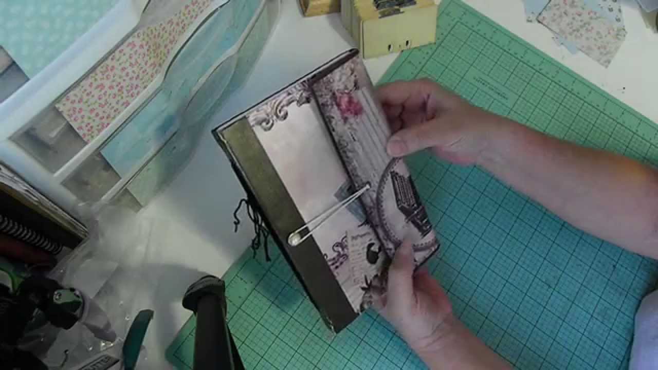 Journal with fold over closure - YouTube